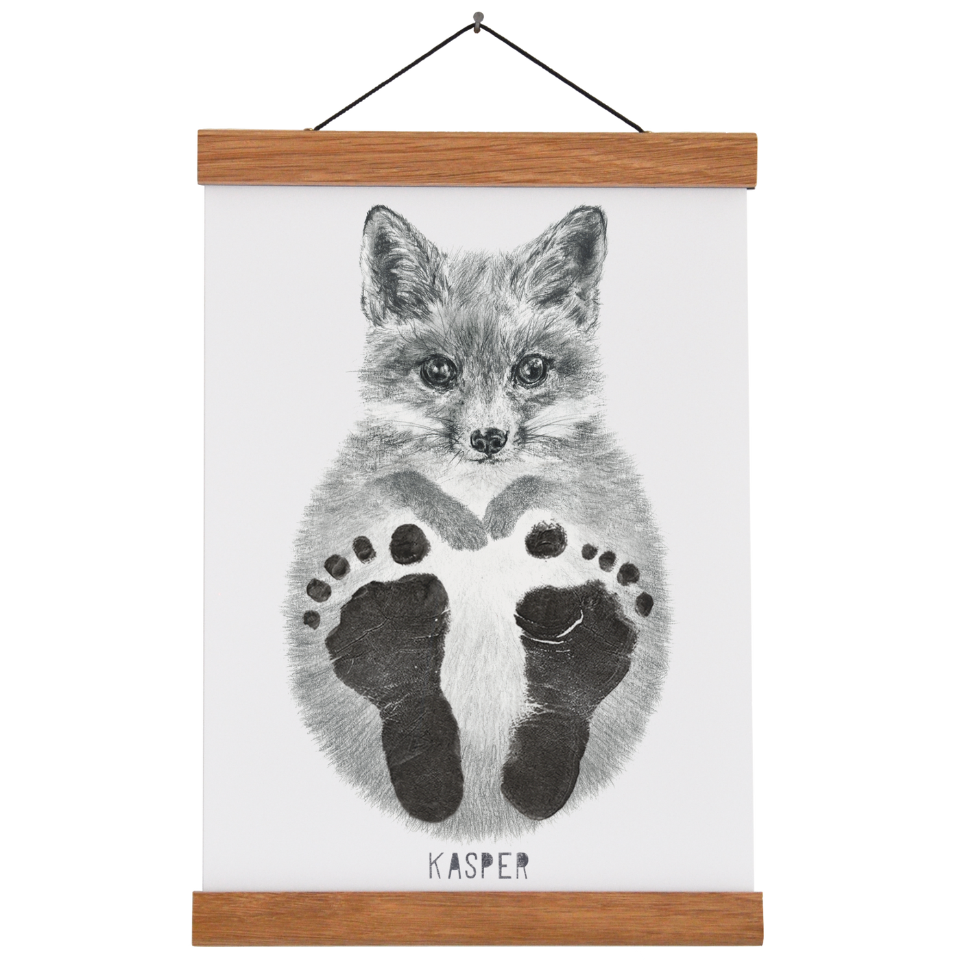 Personalised Baby Fox Footprint Kit– Lucy Coggle