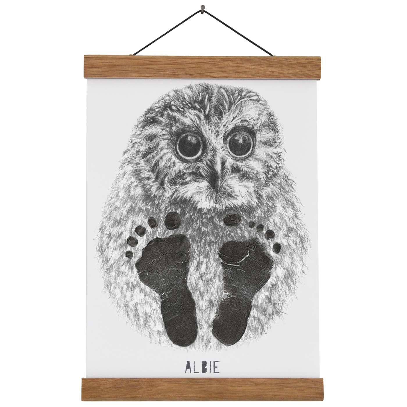 Personalised Baby Owl Footprint Kit– Lucy Coggle