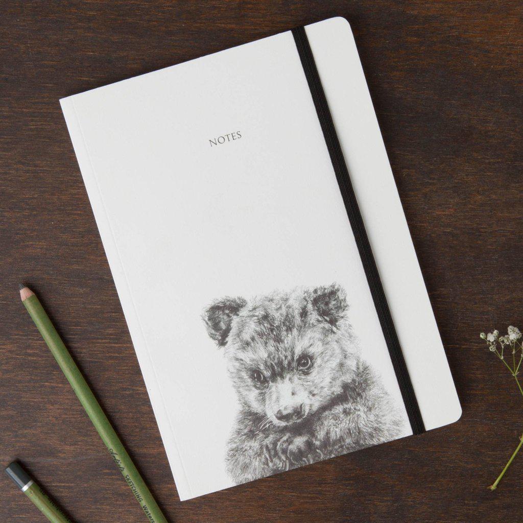 Bear Round Cornered Notebook– Lucy Coggle