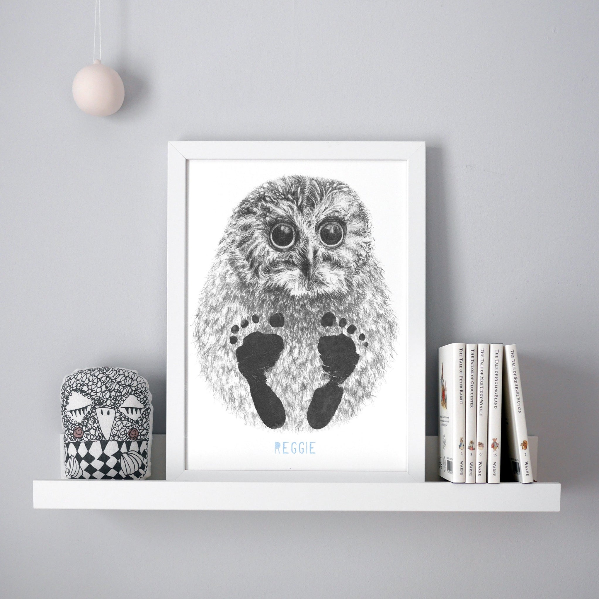 Personalised Baby Owl Footprint Kit– Lucy Coggle