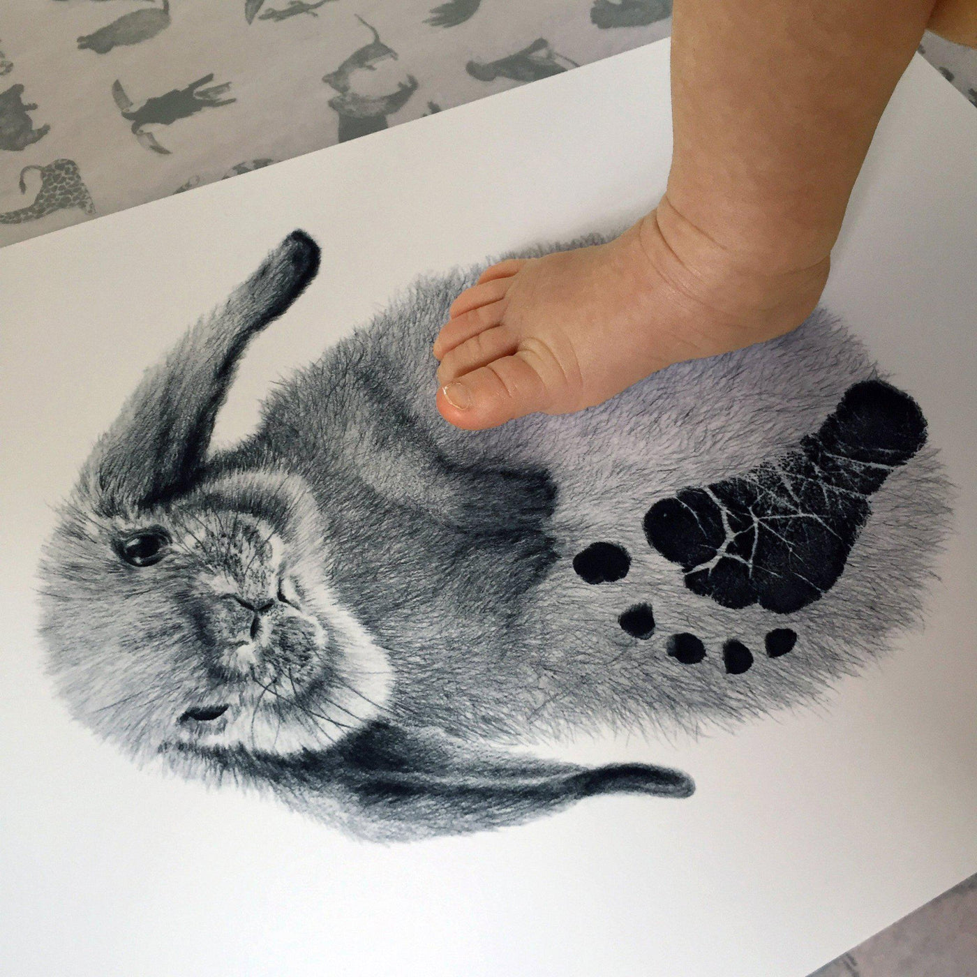 Personalised Baby Rabbit Footprint Kit– Lucy Coggle