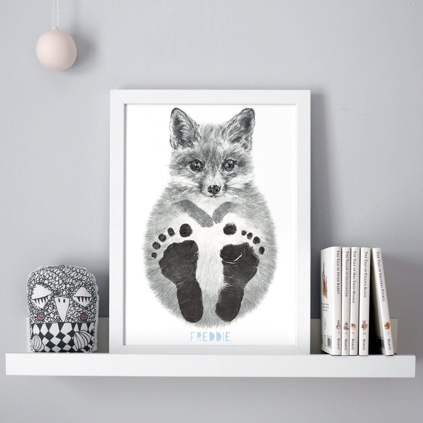 Personalised Baby Fox Footprint Kit– Lucy Coggle