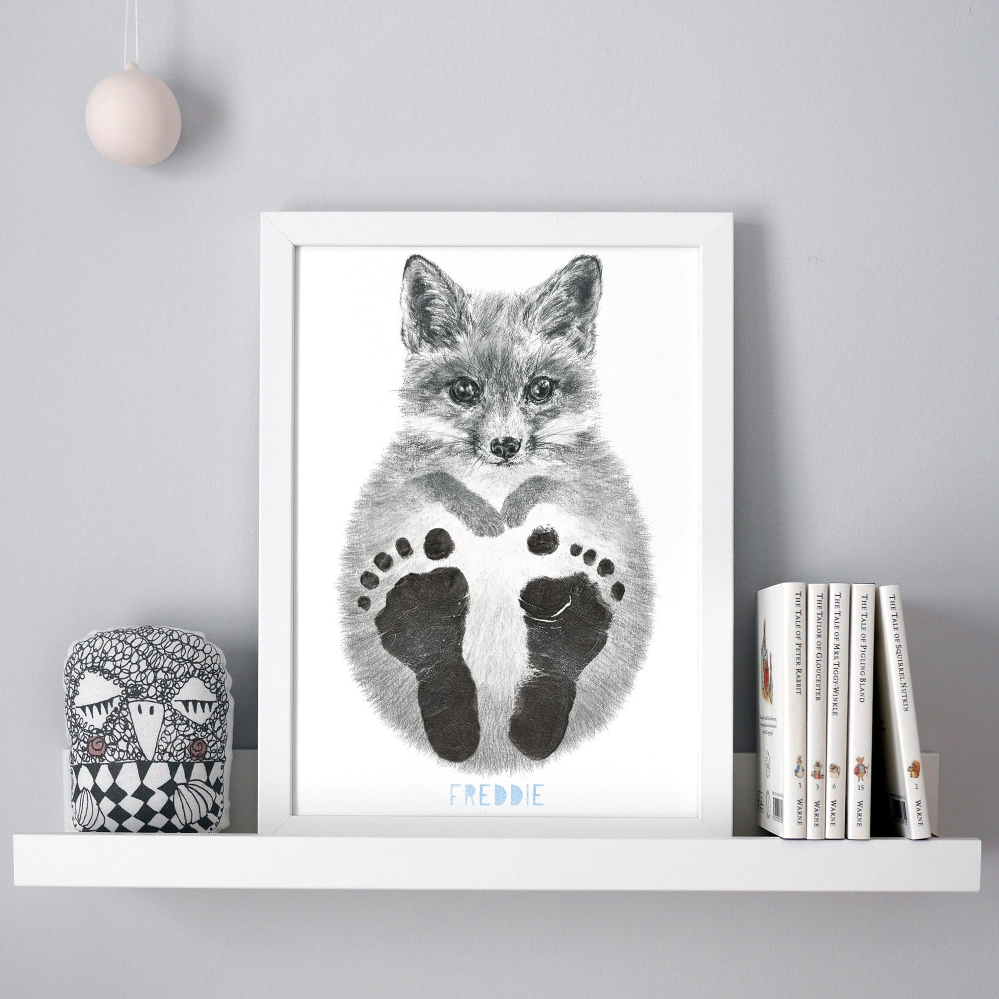 Personalised Baby Fox Footprint Kit– Lucy Coggle