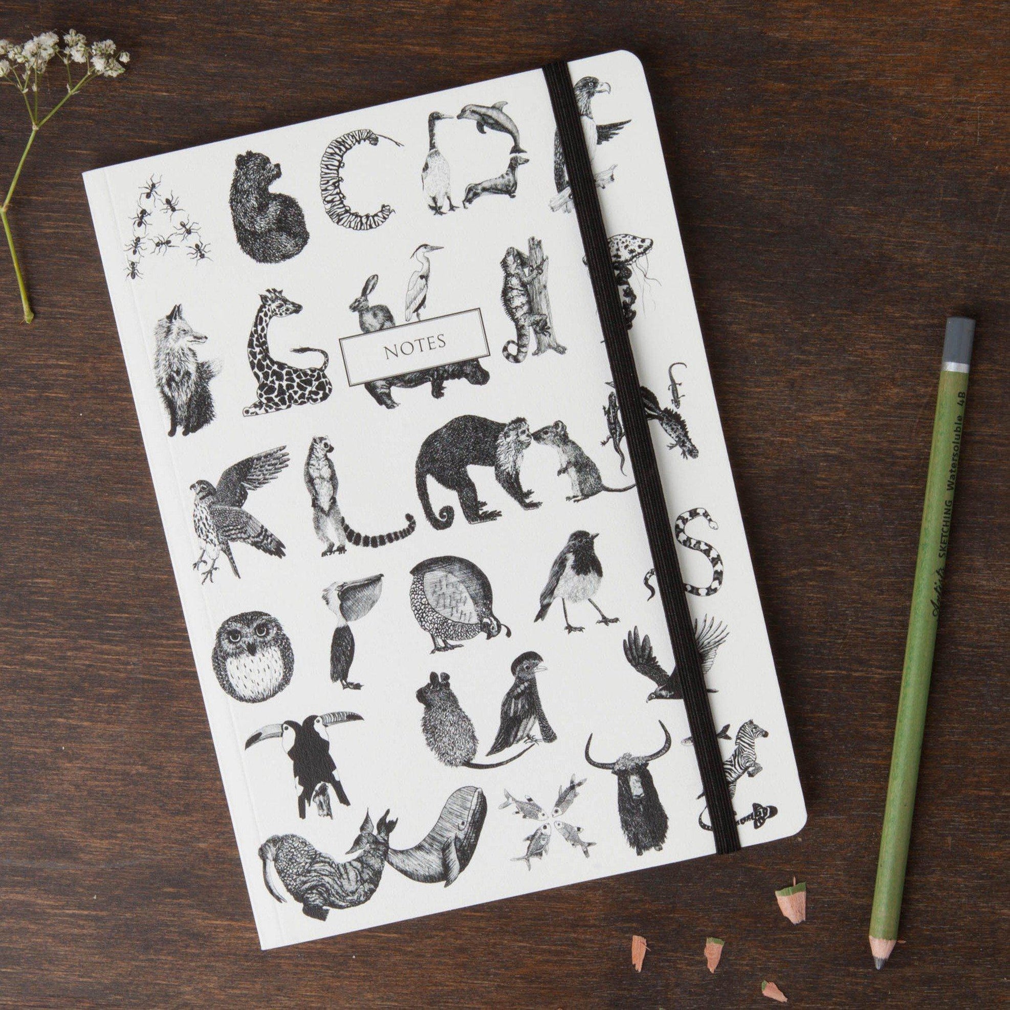 Round Cornered Animal Alphabet Notebook– Lucy Coggle