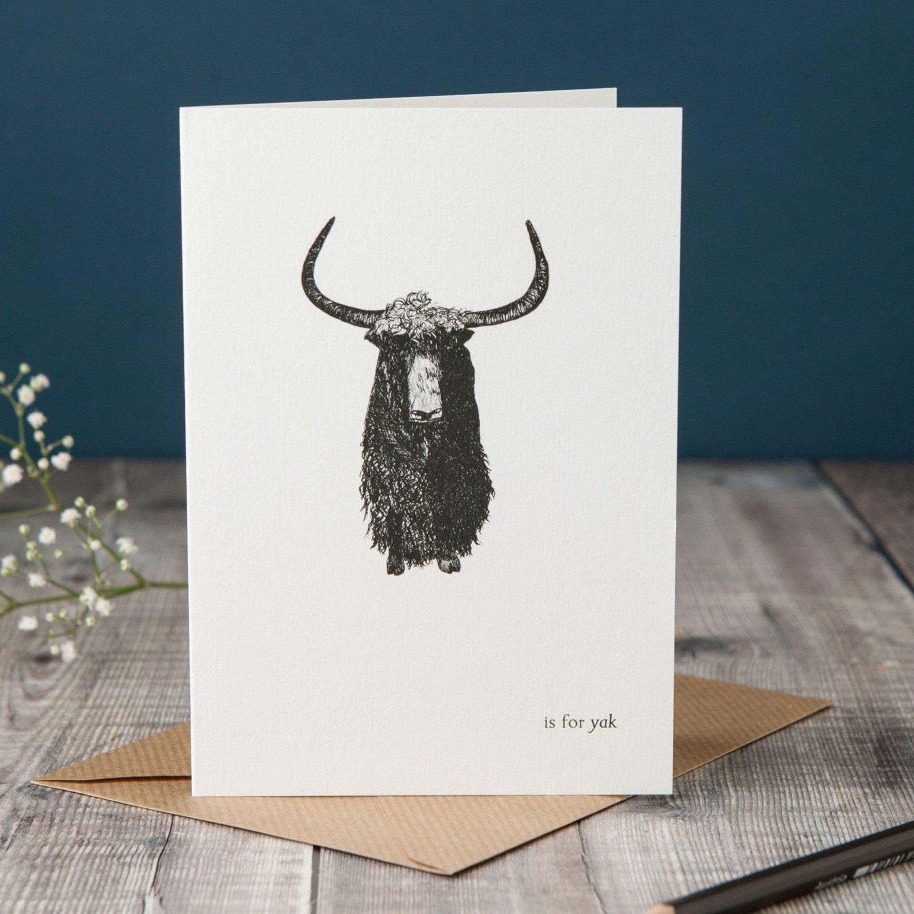 Y is for Yak Card– Lucy Coggle
